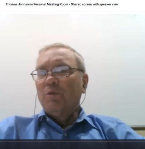 Dr. Tom Johnson from CSU discussing the Cardarelli censure issue with a ...